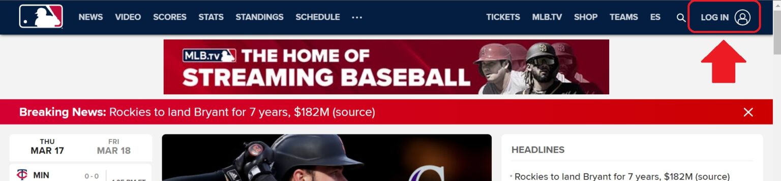 MLB.tvの無料アカウント登録方法。1日1試合を無料で見る方法【メジャーリーグ中継】 | のびたのセミリタイア