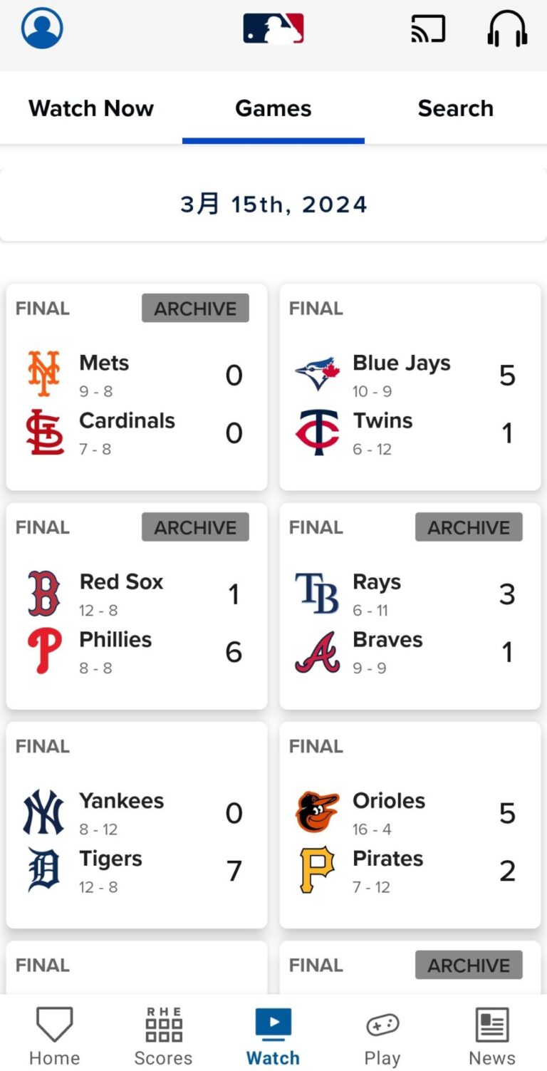 スマホでMLB.TVを視聴する方法【Androidアプリ、ブラウザ】 | のびたのセミリタイア